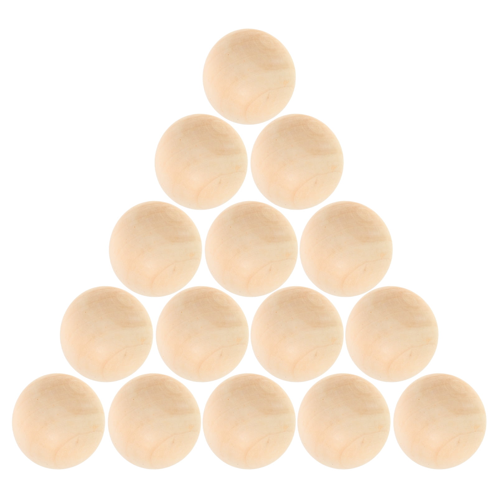 Worgeous 15 Pc Wood Swedish Stickhandling Balls Hardwood No-Bounce ...