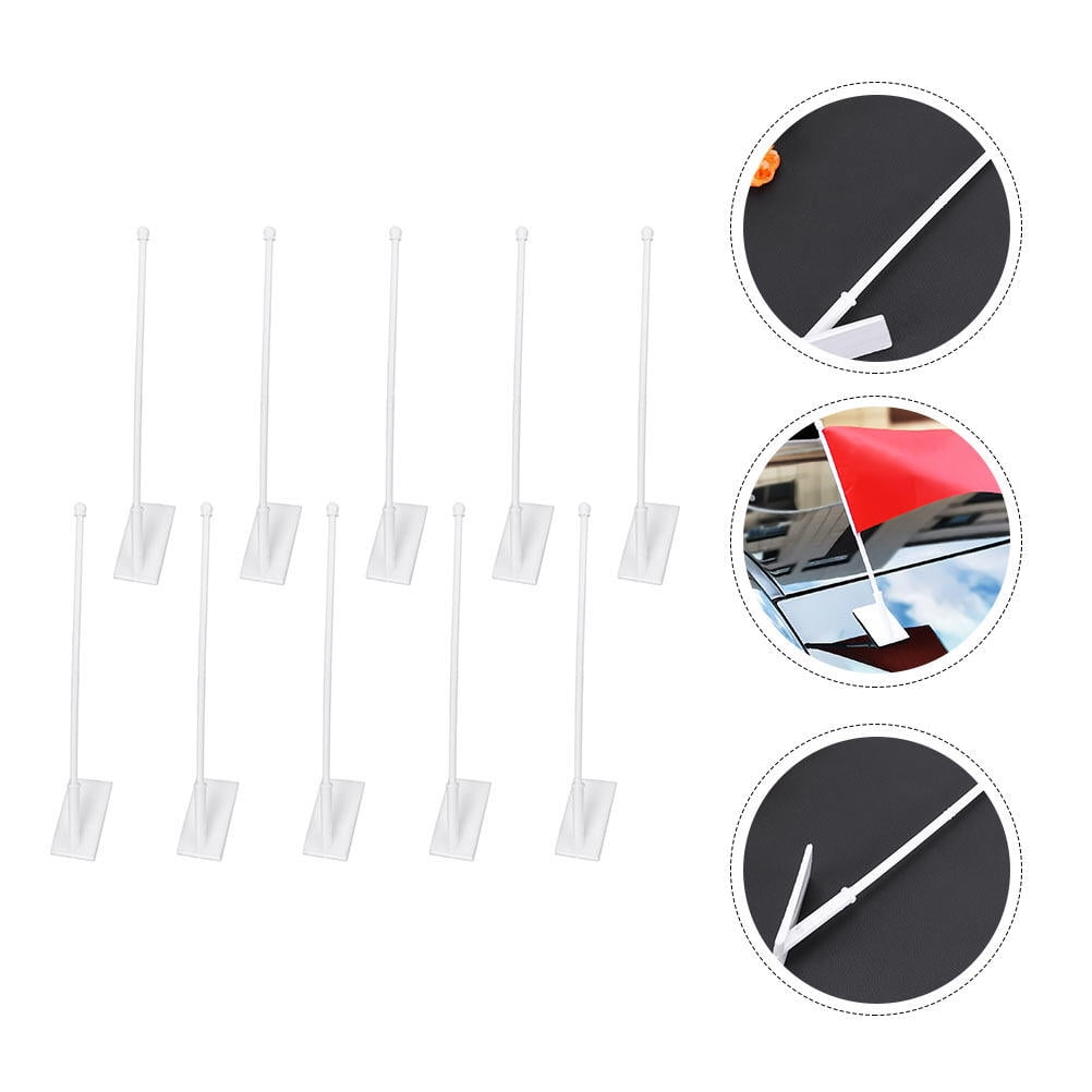 Worgeous 15 Pcs Adhesive Flag Stand Pole Mount Poles for outside House ...