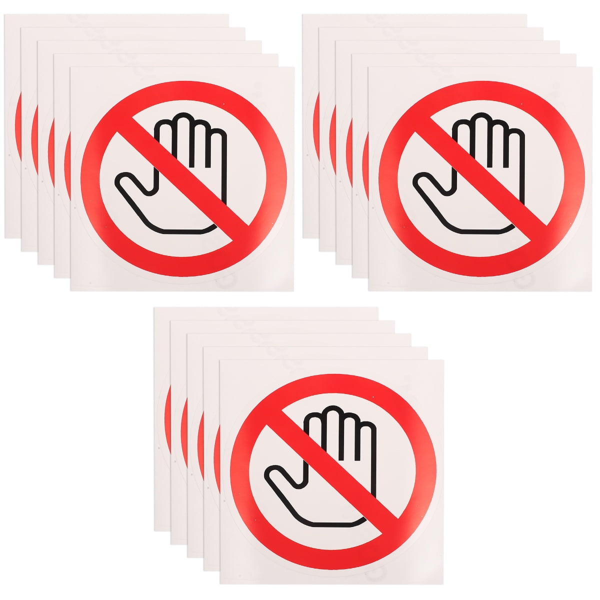 Worgeous 15 pcs Do Not Touch Sticker Don't Touch Warning Label Sticker ...