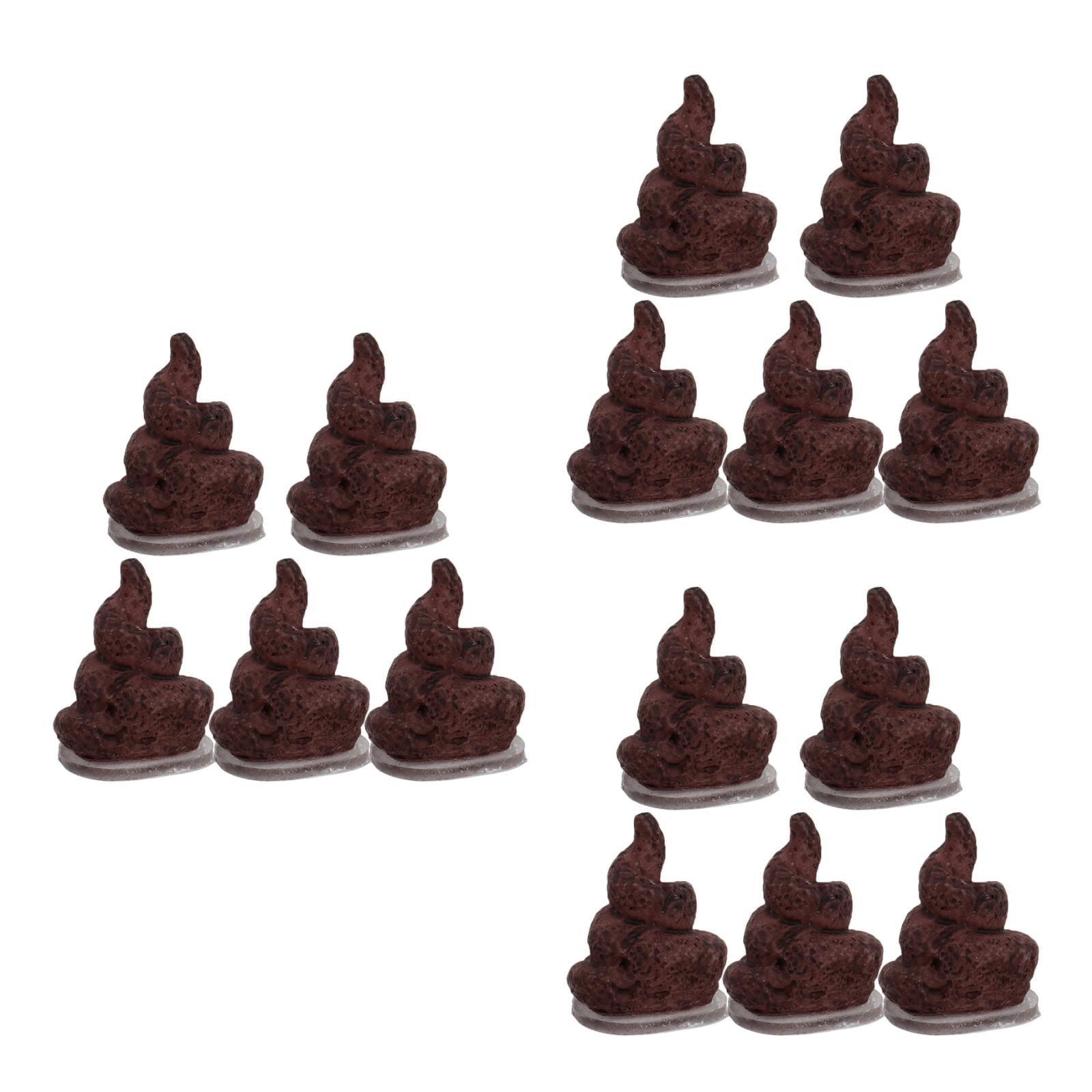 Worgeous 15 pcs Mini Realistic Fake Poop For Micro Landscape Dollhouse ...