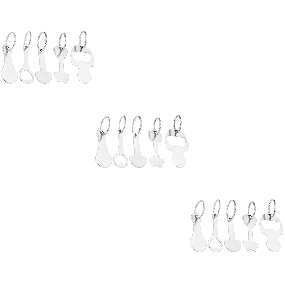 Worgeous 15 pcs Shopping Trolley Token with Key Rings Trolley Unlock ...