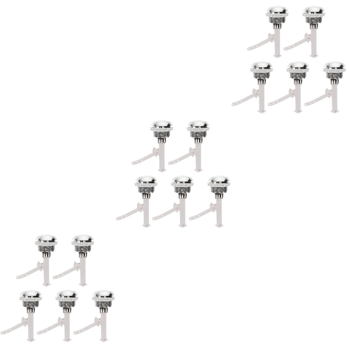 Worgeous 15 pcs Toilet Flush Button Toilet Single Push Button Bathroom ...