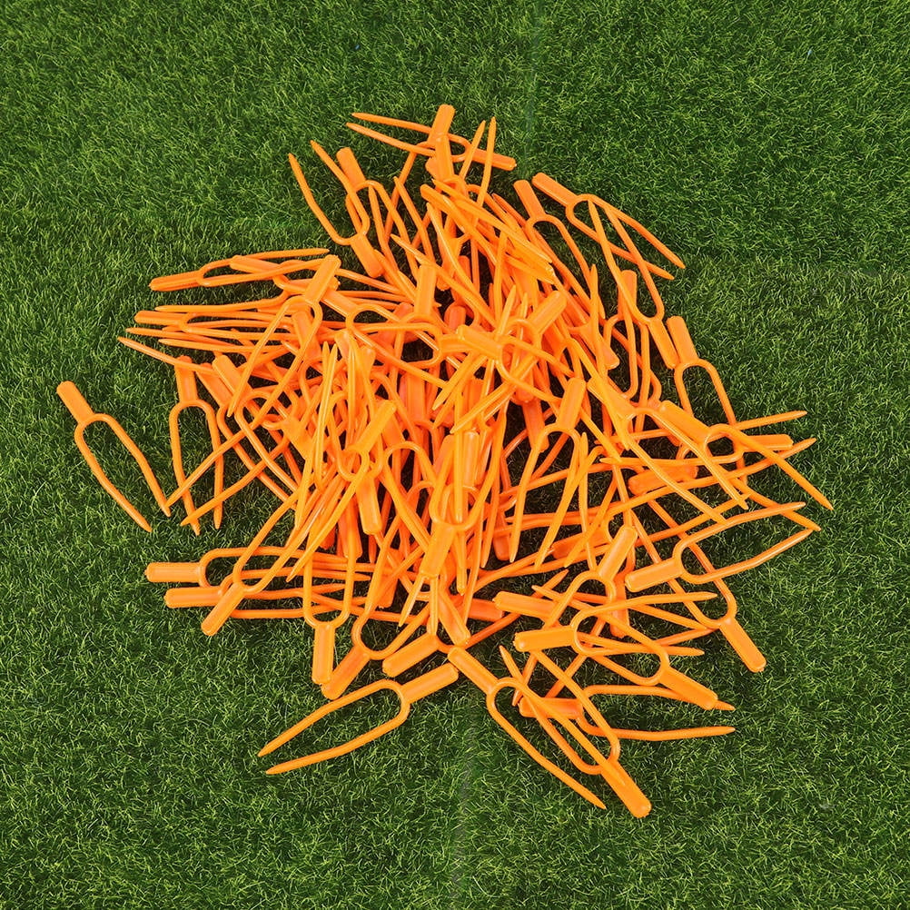 Worgeous 150 Pcs Planter Fixing Clamps Fastening Vines Fixture Orange ...