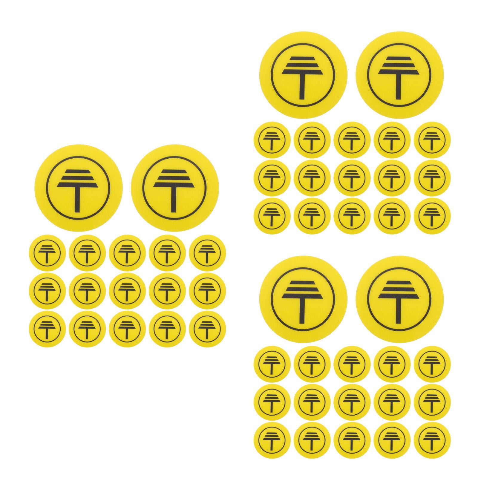 WORGEOUS 150 pcs Reflective Grounding Warning Tags Electric Alert Signs ...