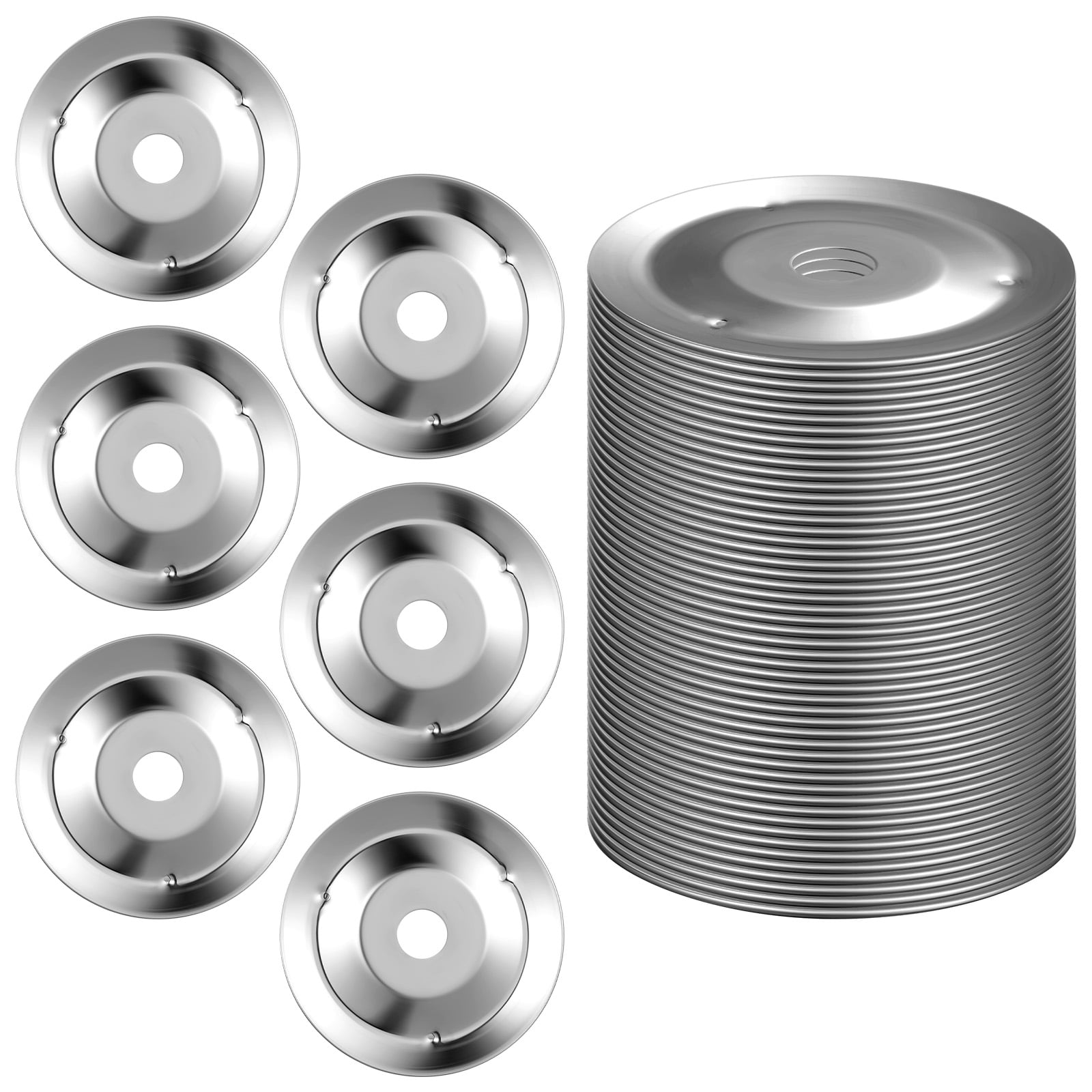 Worgeous 150 pcs Tambourine Jingle Effect Cymbals Ching Rings Stainless ...