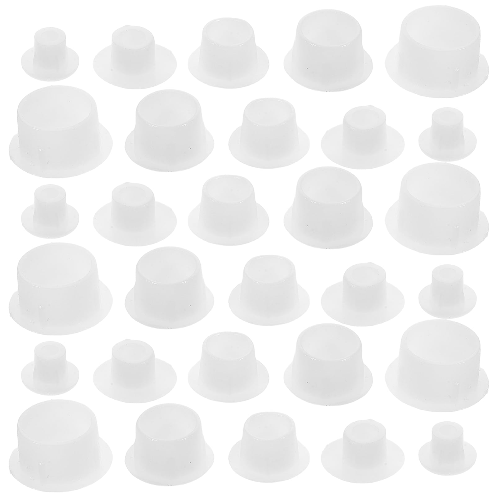 Worgeous 150pcs Plastic Screw Hole Covers Round Plug Caps For Furniture ...
