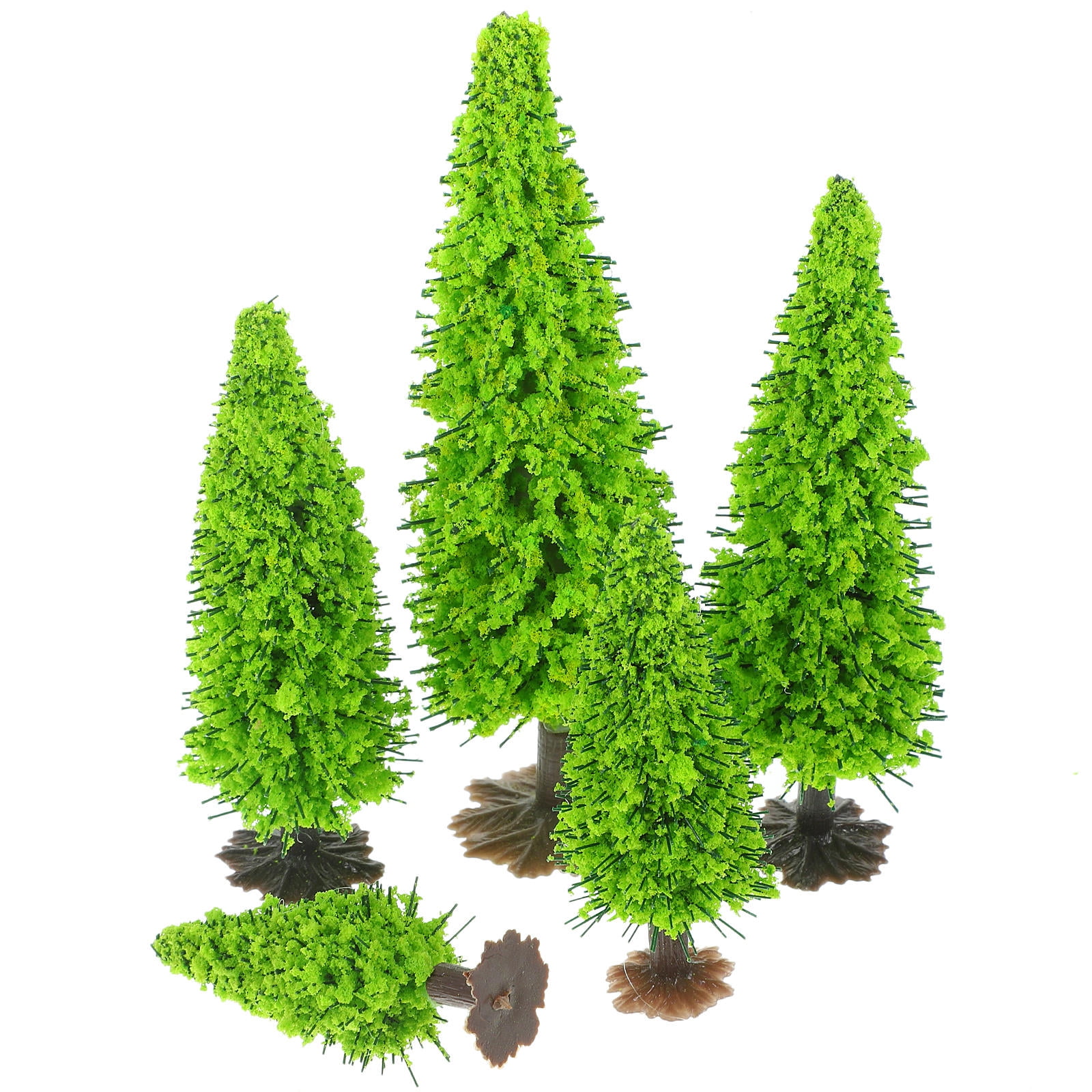 Miniature Plastic Trees for Decor Lightweight and Durable 15pcs Green ...