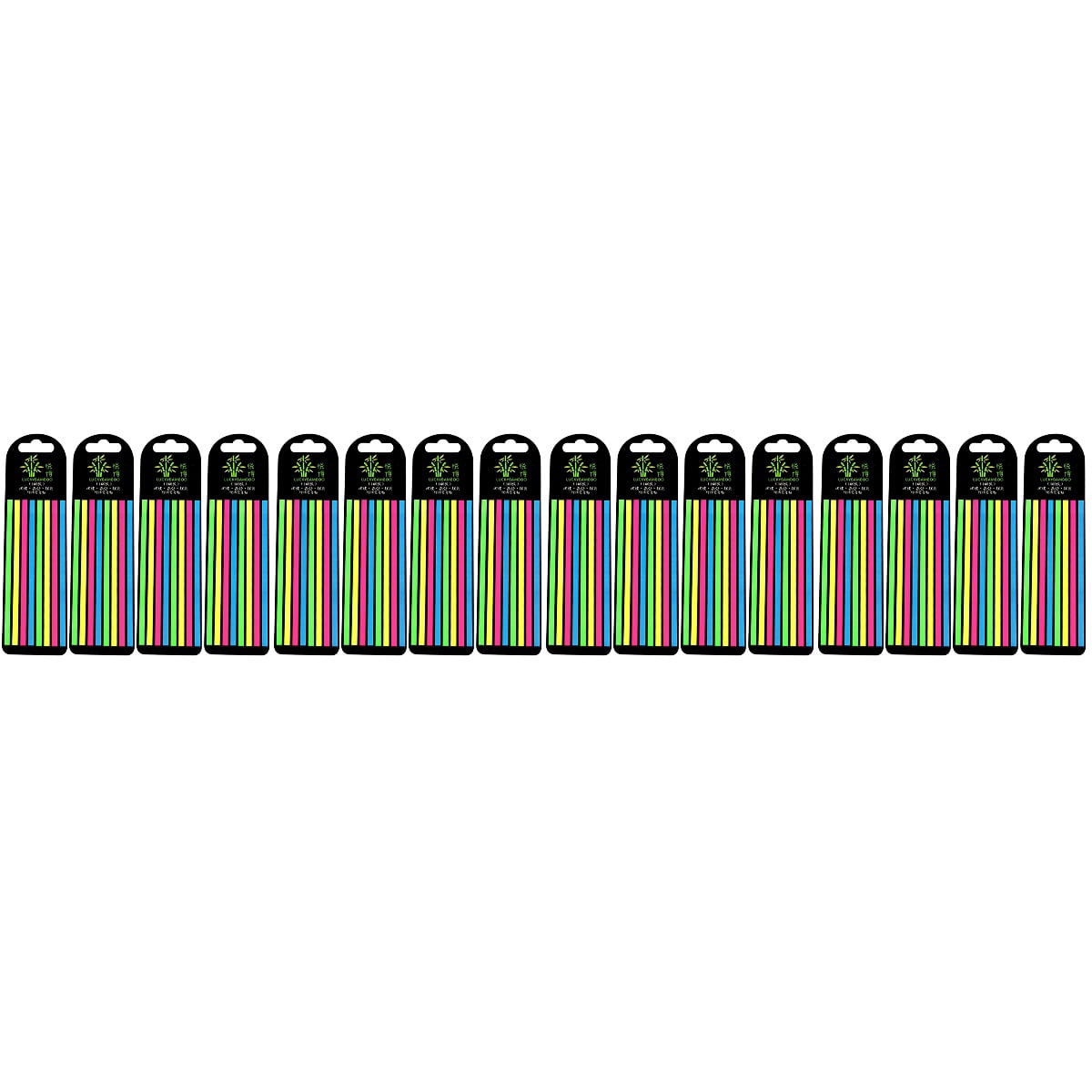 Worgeous 16 Boxes Fluorescence Bookmarks Reading Notebook Tabs Fine ...