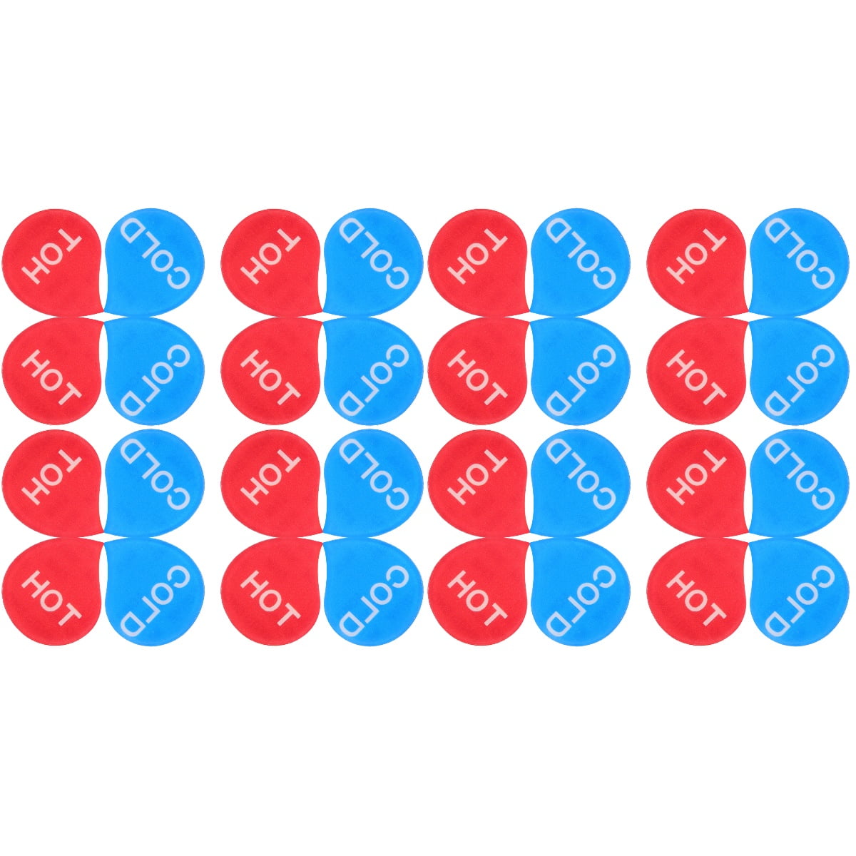 Worgeous 16 Pairs Acrylic Hot and Cold Water Signs - Hot Cold Water ...