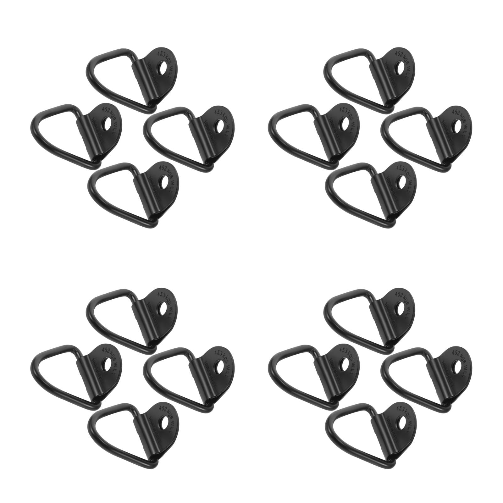 Worgeous 16 Sets Tie-Down Anchors Heavy Duty Steel Tie Down Rings Bolt ...