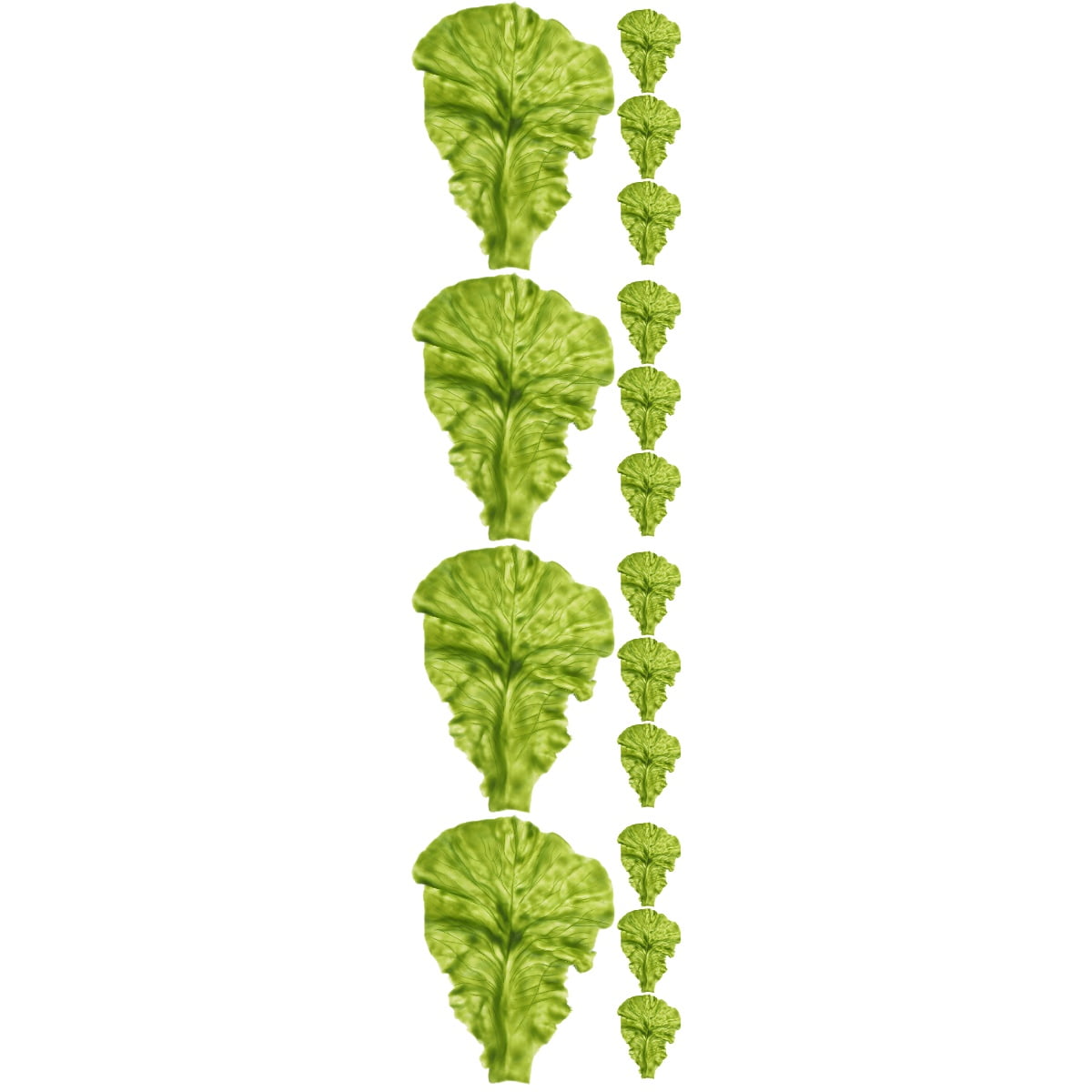 Worgeous 16 pcs Artificial Vegetable Artificial Lettuce Leaf Fake ...