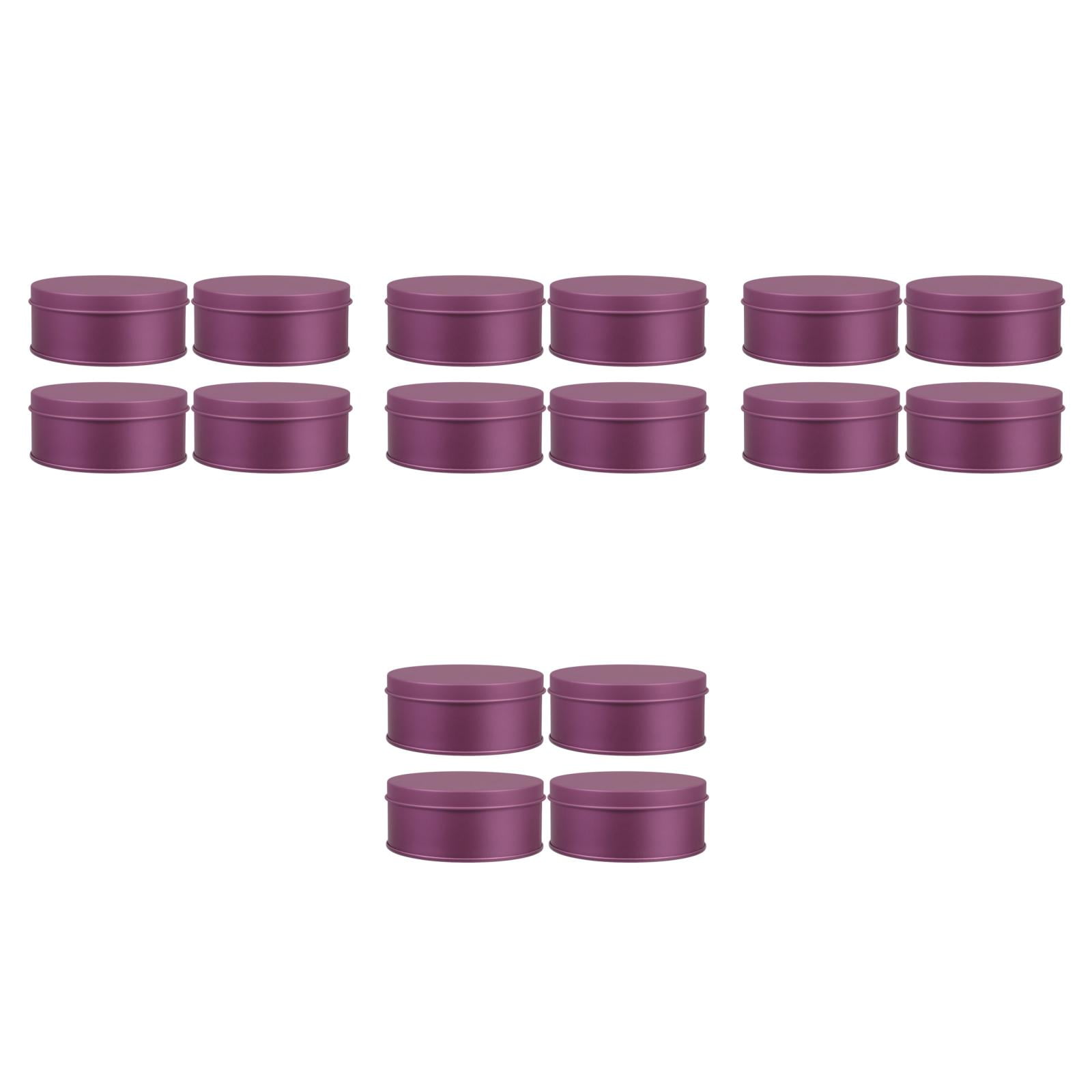 Worgeous 16 pcs Round Tin Boxes With Lids Metal Containers For Cookies ...