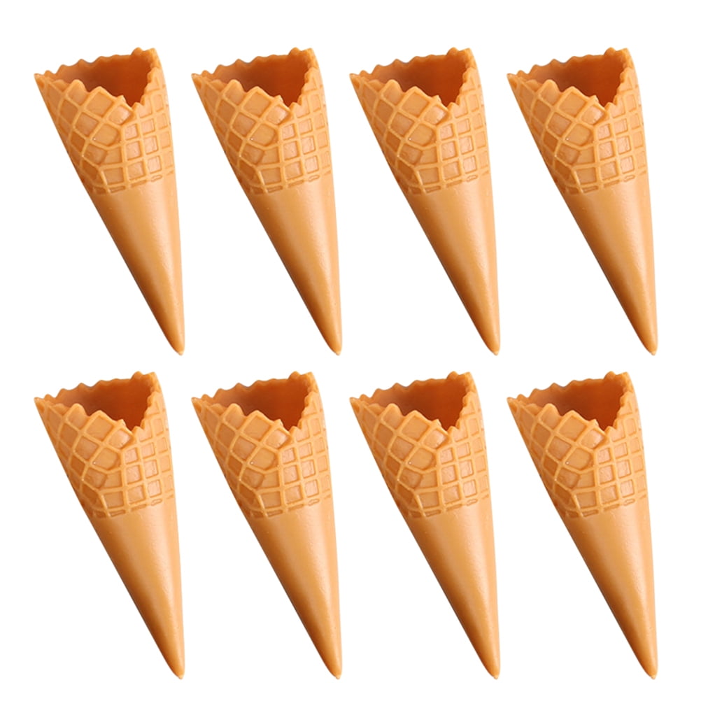 Worgeous 16pcs Lifelike Ice Cream Cone Model Toys Realistic Simulation ...