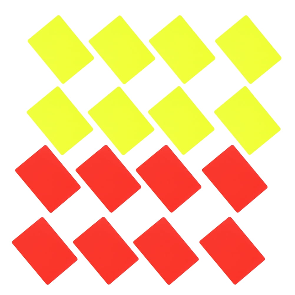 Worgeous 16pcs Professional Referee Red Yellow Cards for Soccer and ...