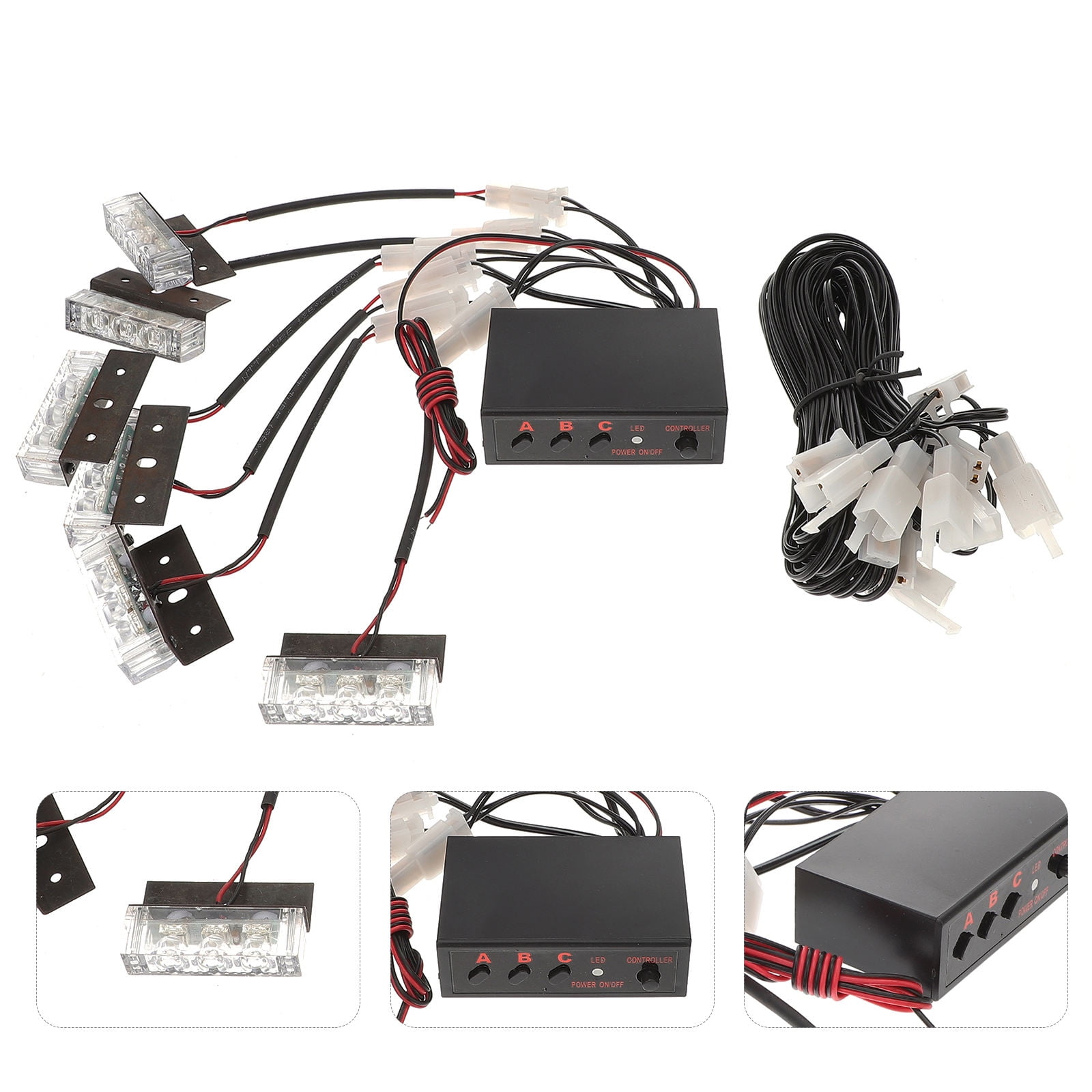 Worgeous 18 LED Flick Light for Car Flashing Strobe Emergency Vehicle ...