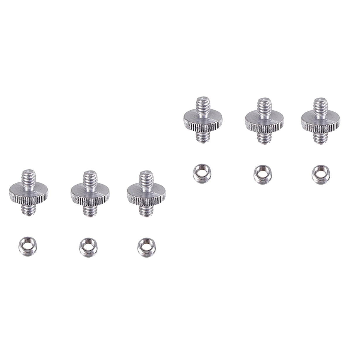 Worgeous 18 Pcs Metal 1/4 Screws and Nuts Adapter Set Camera Phone ...