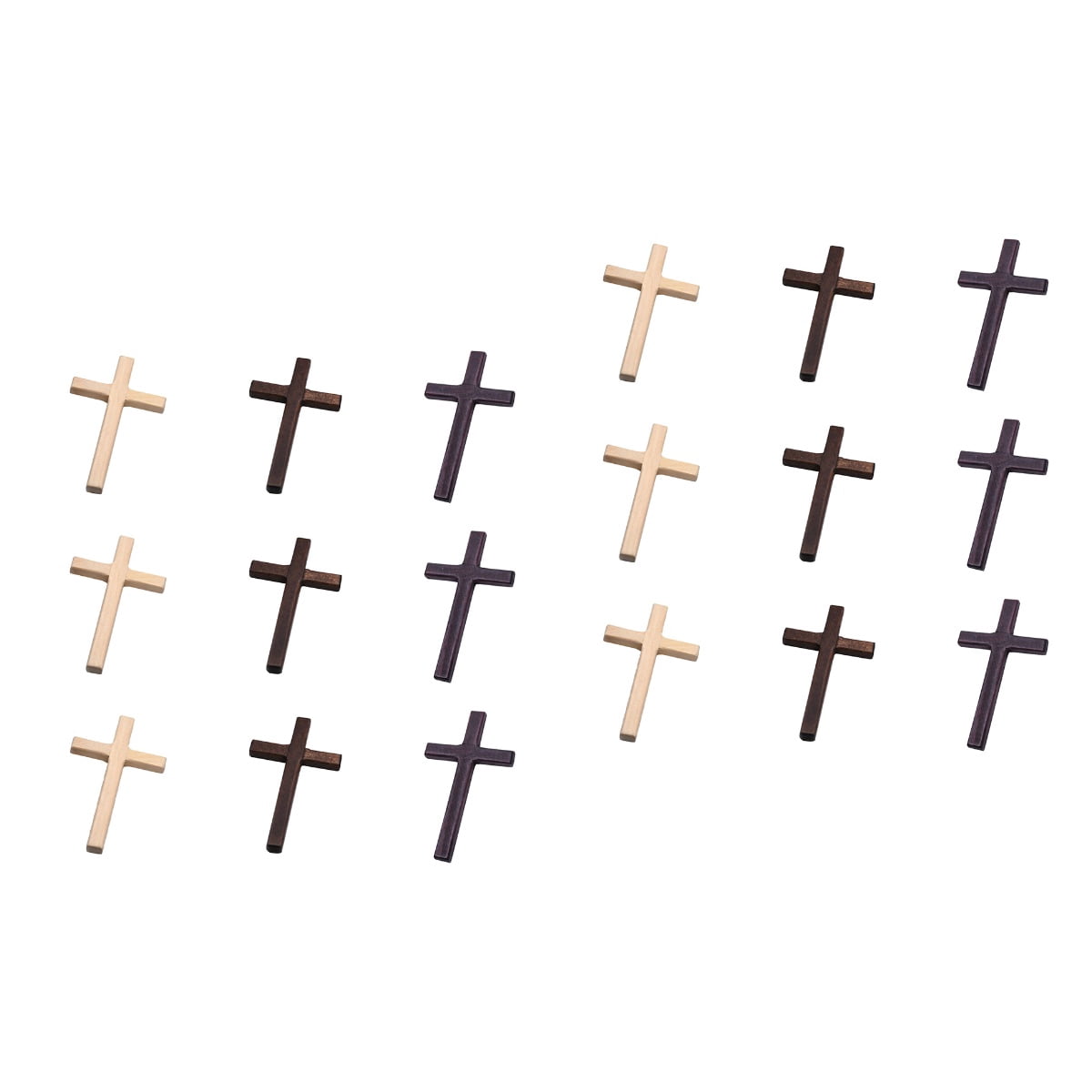 Worgeous 18 Pcs Wooden Catholic Crosses Desktop Decorations Religious ...