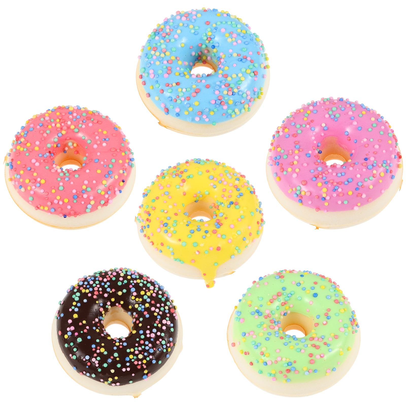Worgeous 18 pcs Artificial Doughnut Models Realistic Fake Cake ...