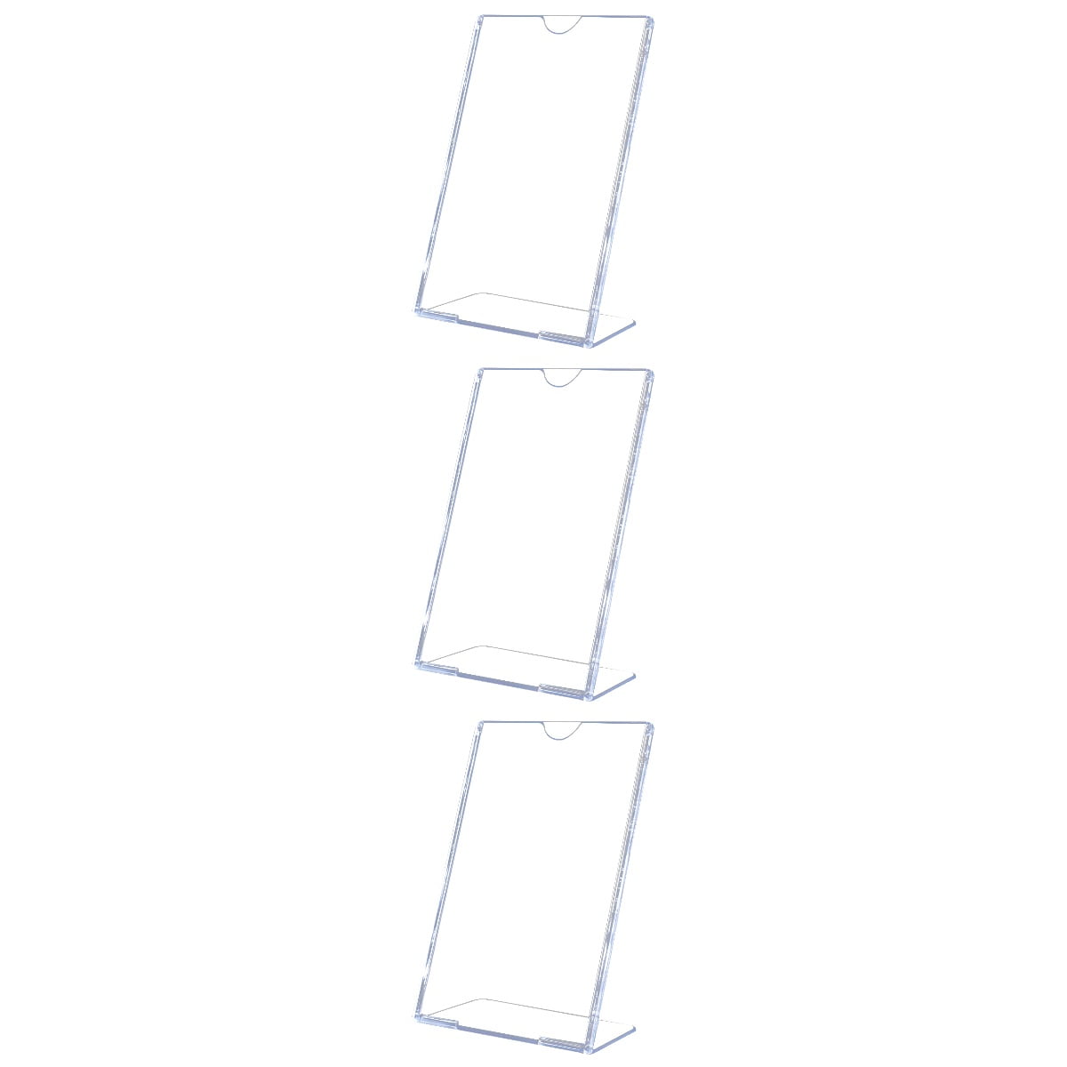 Worgeous 18 pcs L Shape Slanted Sign Holders Desktop Photo Paper Menu ...