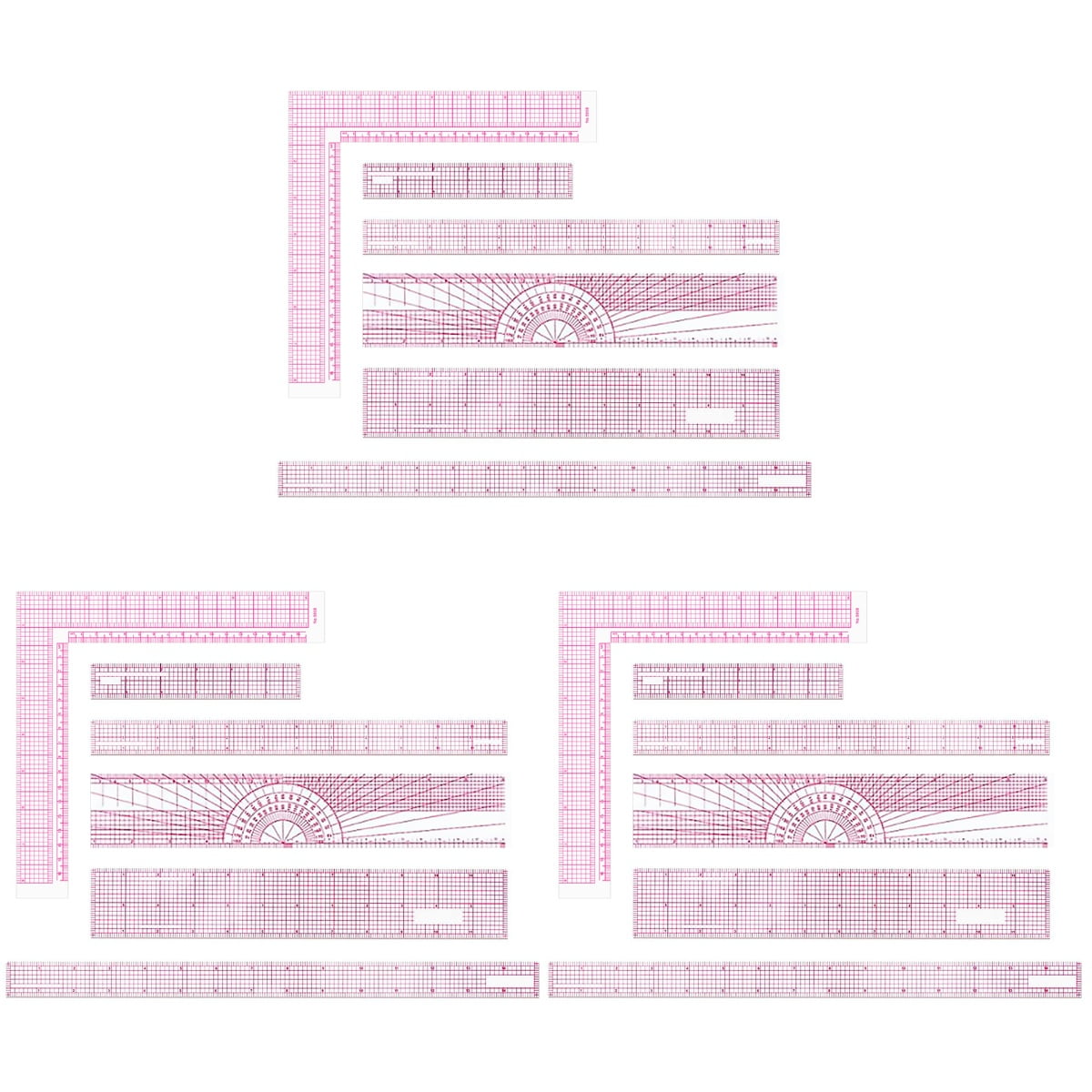 Worgeous 18 pcs Sewing Ruler Curve Pattern Ruler Multi-use Cutting ...