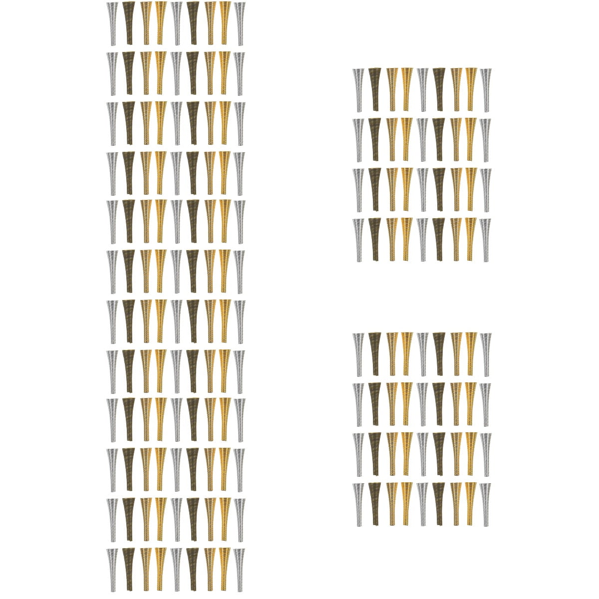 Worgeous 180 Pcs Craft Cones Cone Shaped Bead Caps Bead Caps for ...