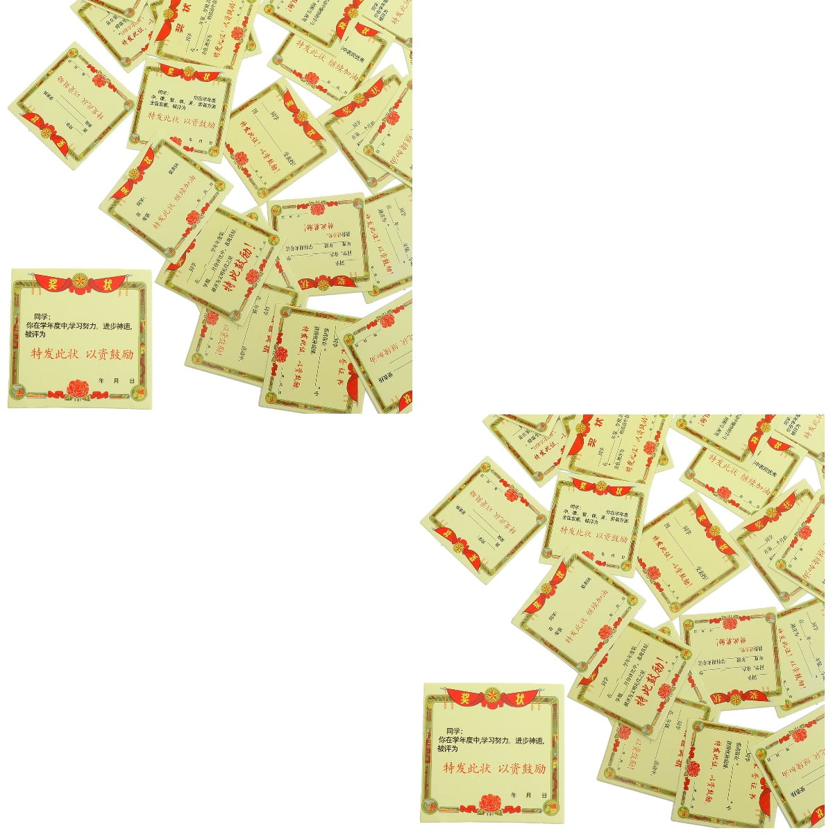 Worgeous 180 pcs Mini Award Certificates Stickers For Kids Blank ...