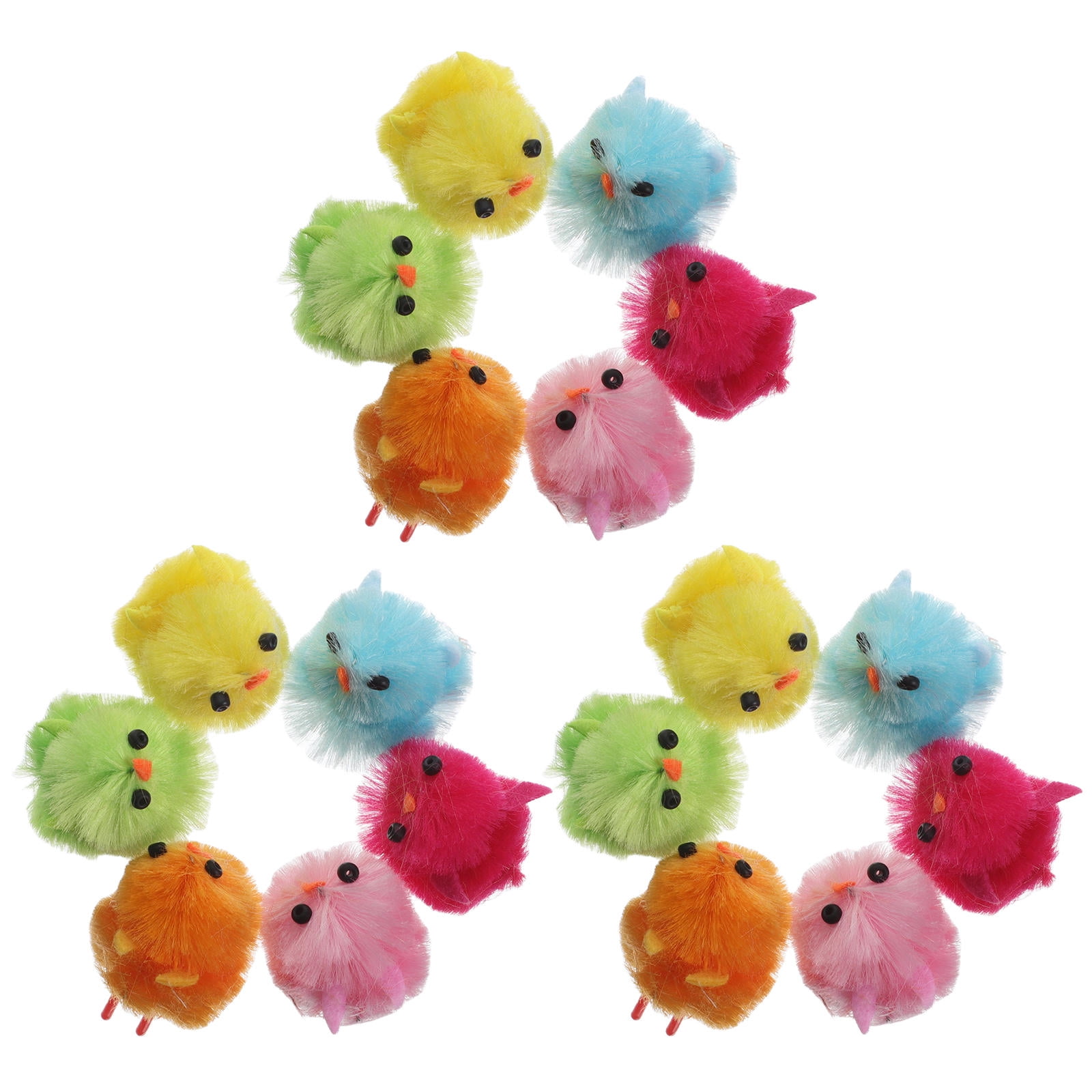 Worgeous 18pcs Fluffy Mini Chicks Easter Chick Plush Easter Party ...
