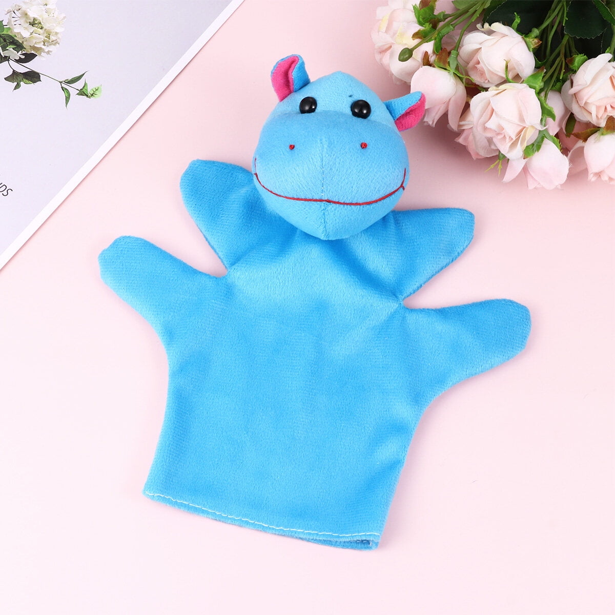 PENIKOKO Stuffed Puppets Blue Short Plush for Children and Families ...