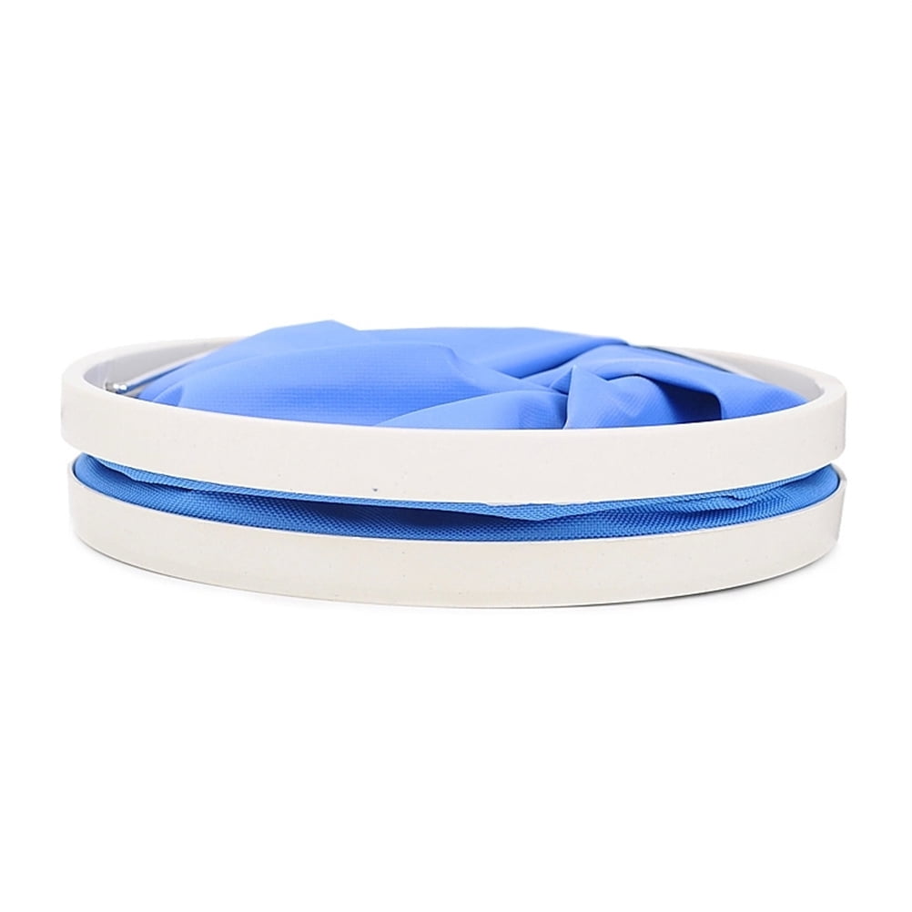 Worgeous 1Pack Camping Wash Basin Blue Round Shape Collapsible and ...