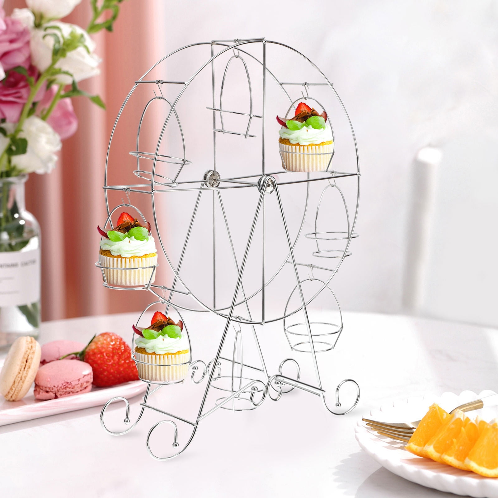 Worgeous 1Pack Elegant Snack Stand Iron Ferris Wheel Shape for Baby ...