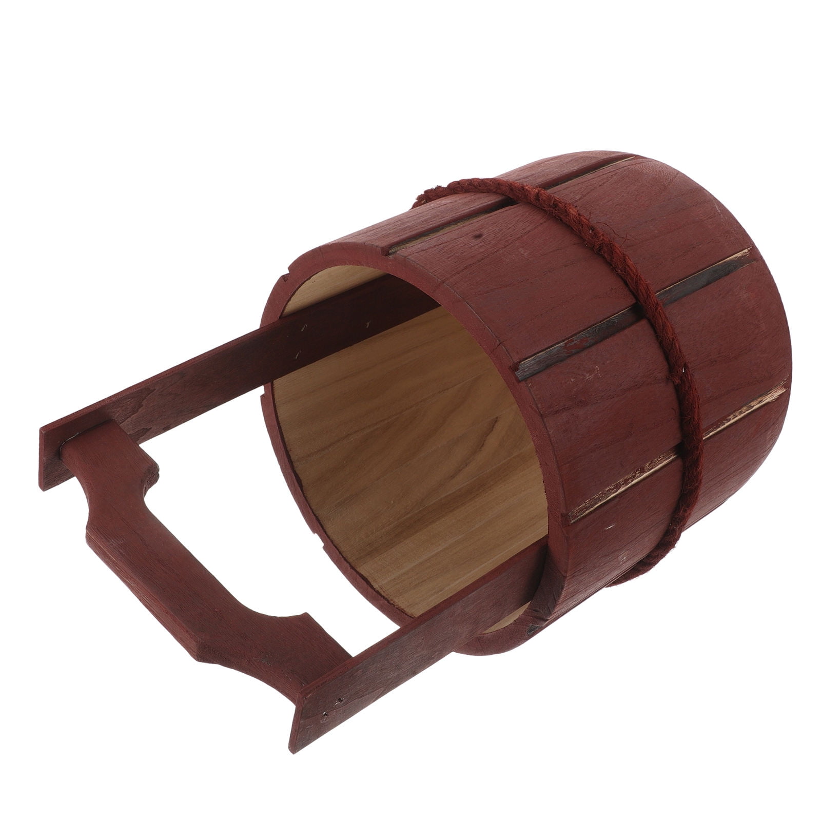 Worgeous 1Pack Wooden Bucket 36.00X26.00X26.00Cm Red For Outdoor Garden ...