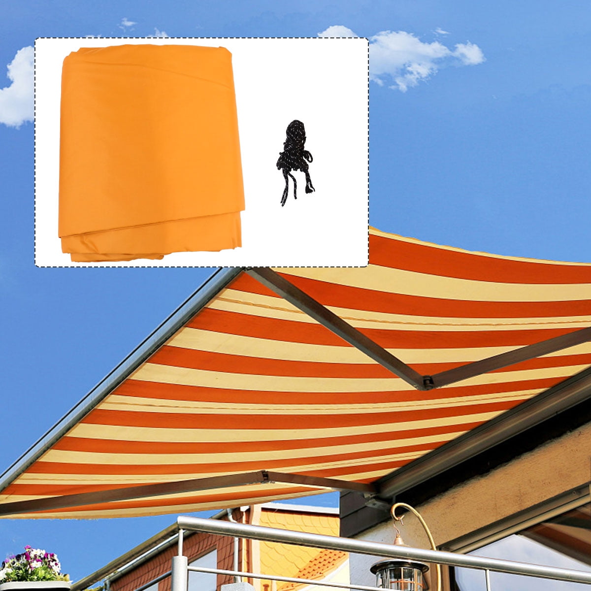 Worgeous 1Pc 4x4m Outdoor Sun Shade Sail Triangle Canopy Tent ...