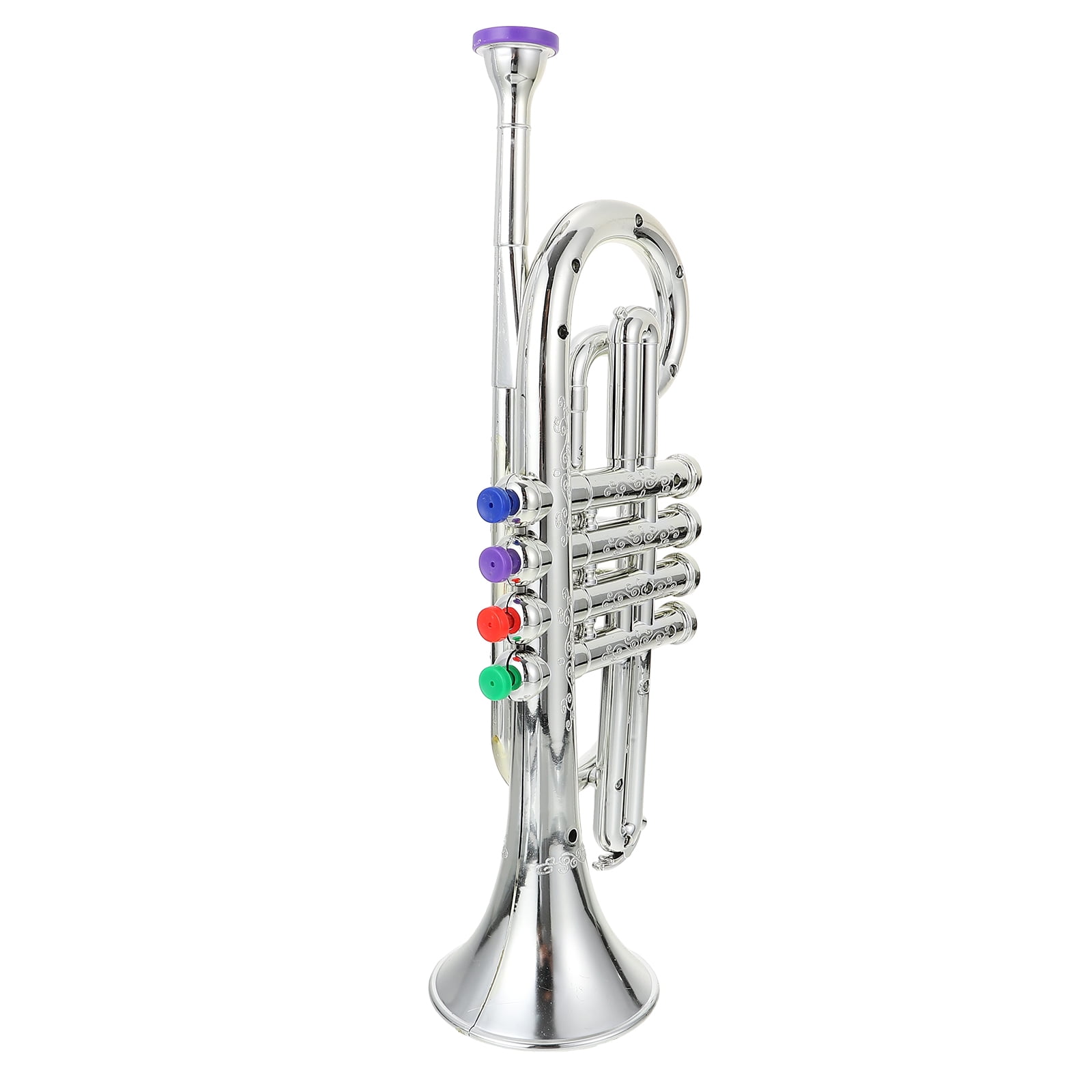 Worgeous 1Pc Useful Stage Performance Prop Four Tone Vertical Trumpet ...