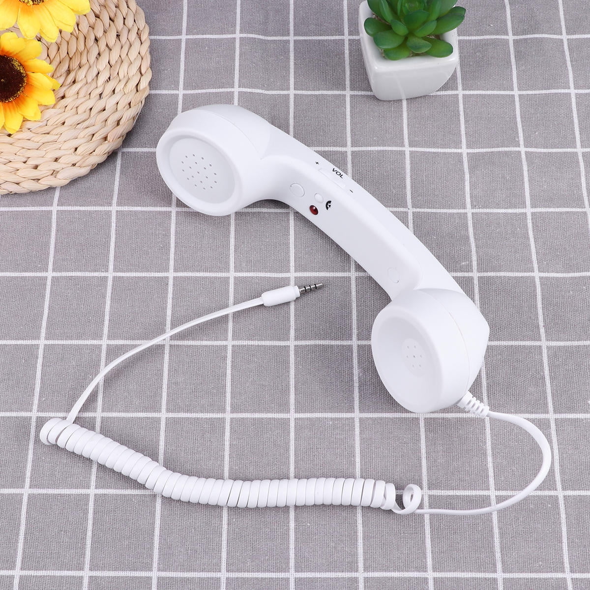 Worgeous 1Pcs Old Fashioned Phones in White with Noise Reduction and Call Access - Walmart.com