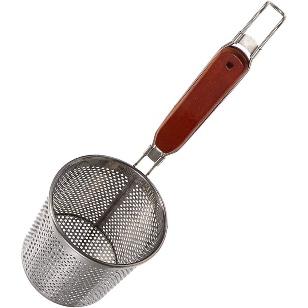Worgeous 1Pcs Pot Strainer With Stainless Steel And Wood For Efficient ...
