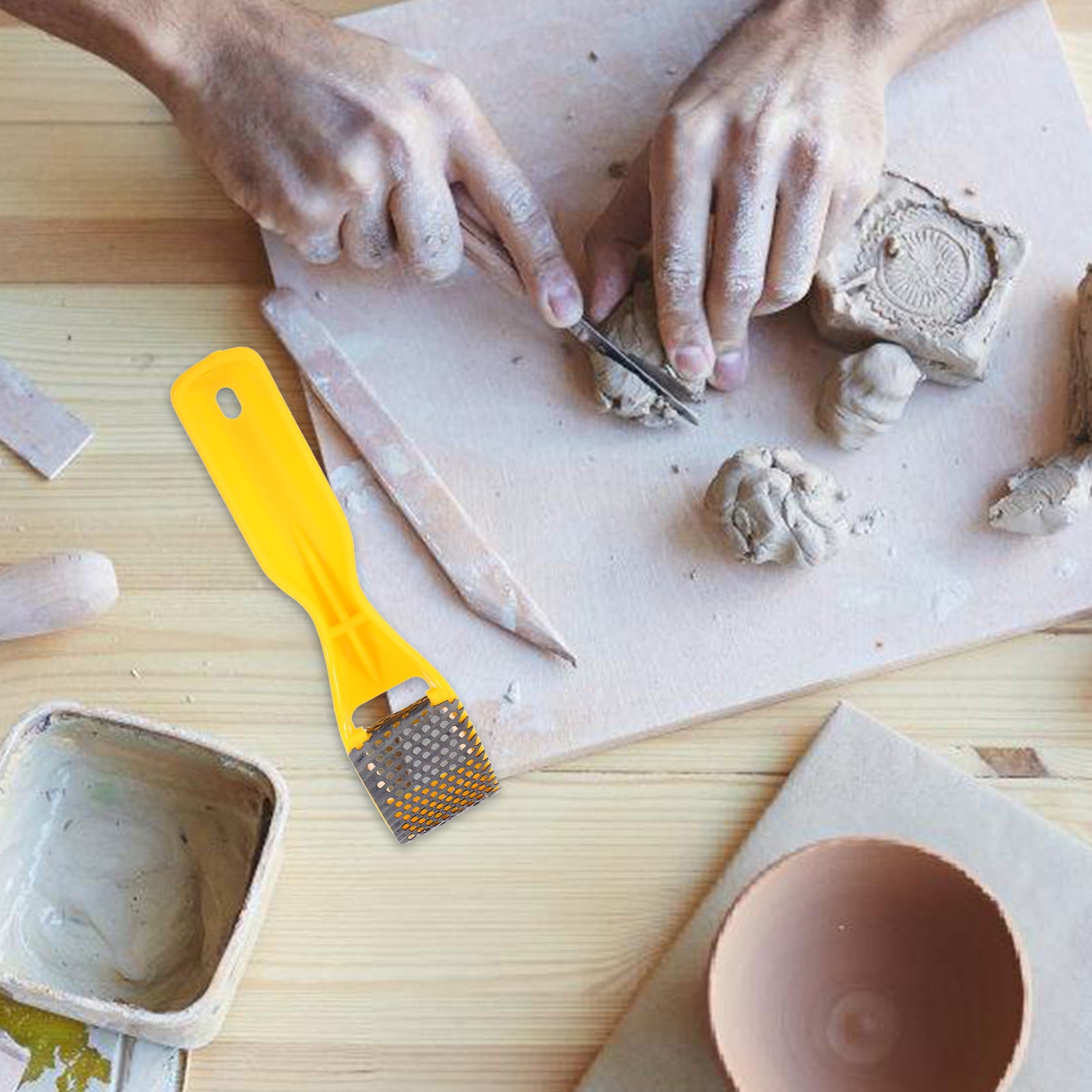 Worgeous 1Pcs Pottery Tool for Craft Enthusiasts Texture Creation Flat ...