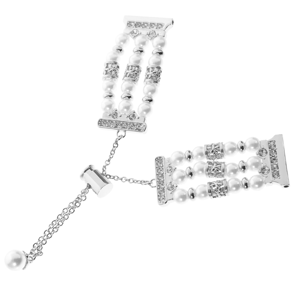 Worgeous 1Piece Elegant Beaded Watch Strap Charm Bracelet for Women 5x0 ...