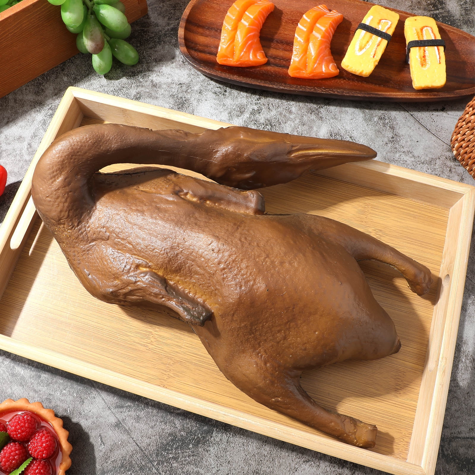 COSMOBETTY Artificial Food Prop Plastic Roast Duck Model Children ...