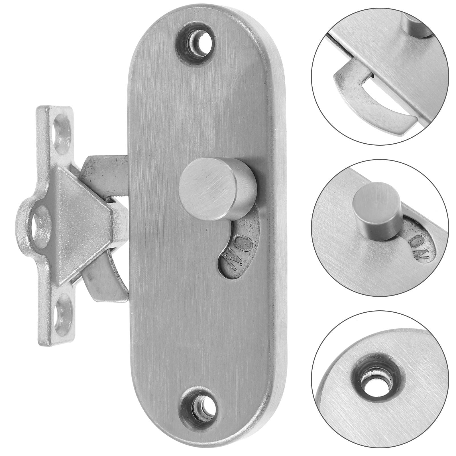 Worgeous 1Set Barn Door Latch Hardware Stainless Steel Easy ...