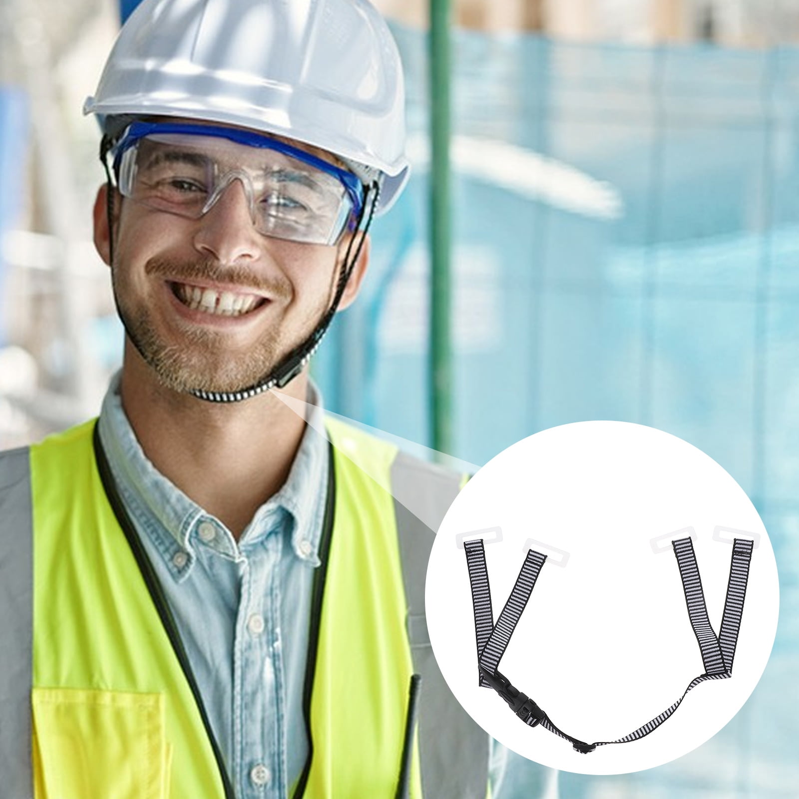 Worgeous 1Set Black Abs Ribbon Chin Strap 12.6x10.2x0.08in for Lift ...