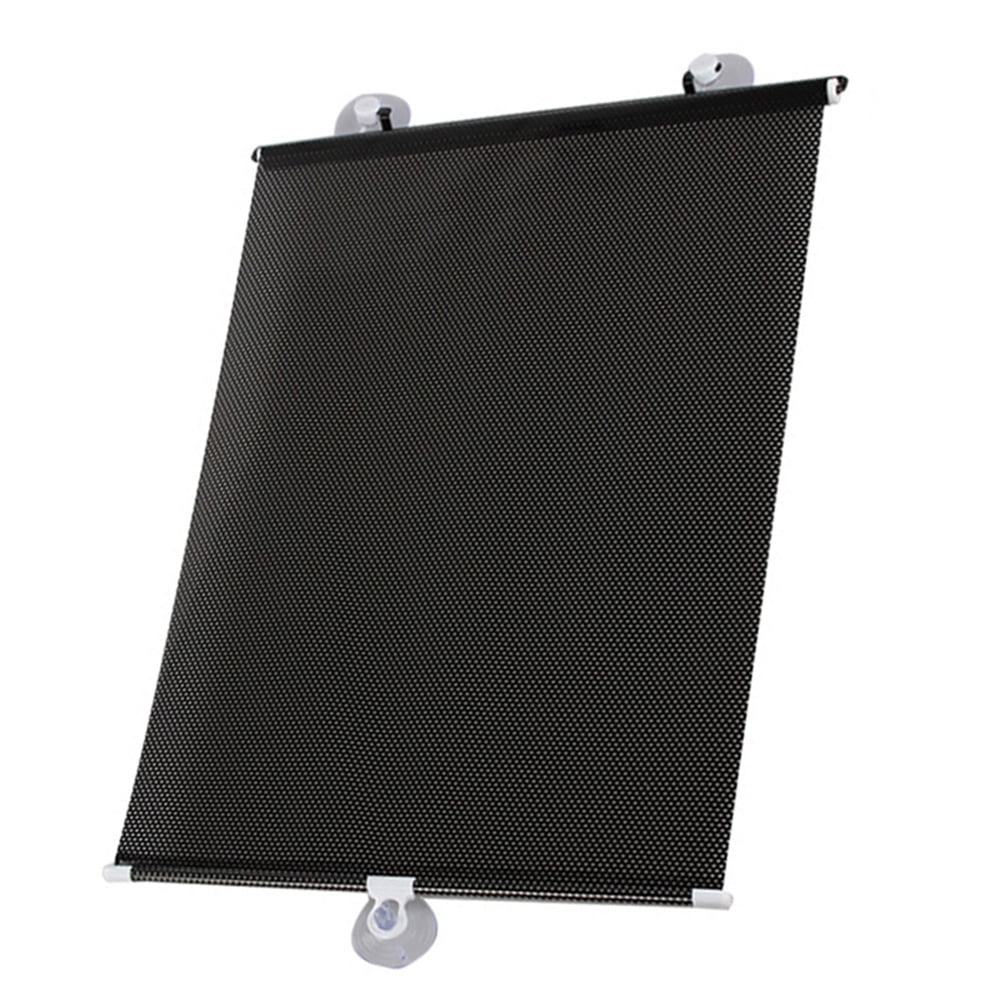 Worgeous 1Set Black PVC Car Window Roller Shades for Driving and ...