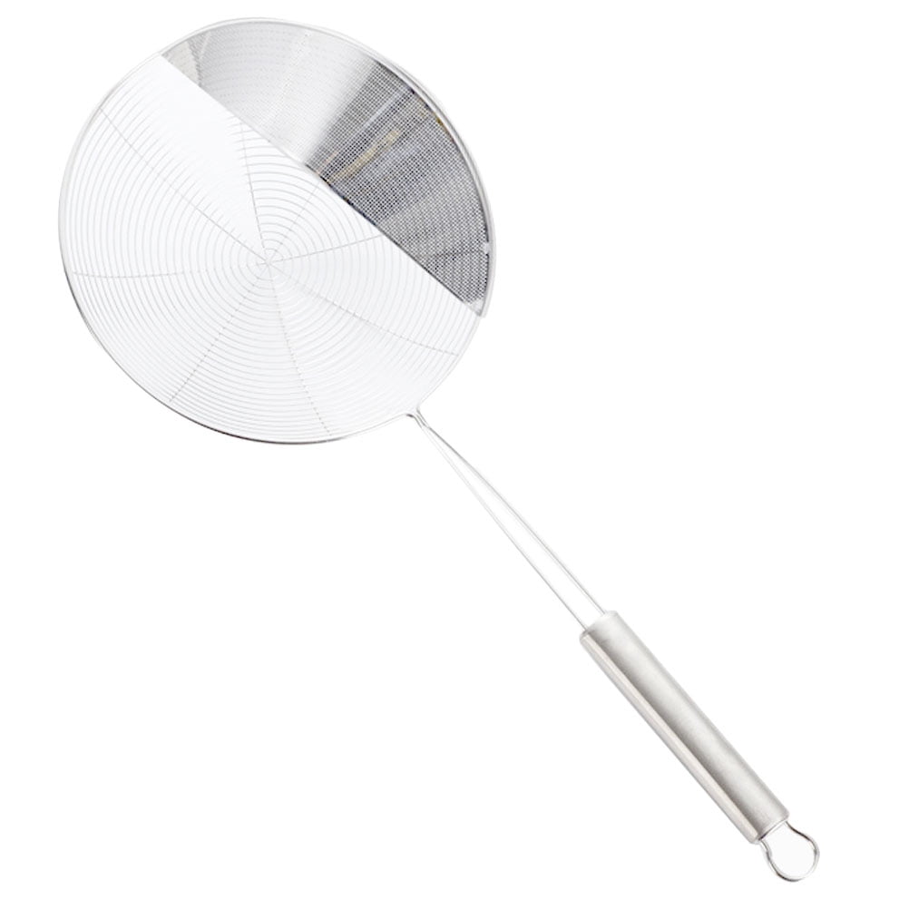 Worgeous Pot Strainer With Handle Spider Strainer Silver Stainless ...