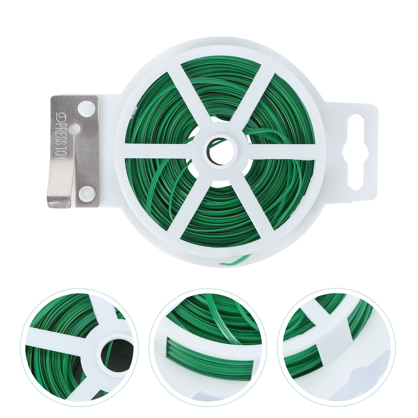Worgeous 1Set Flower Trellis Tie Wire Cable Reel 100m Length 0.2cm ...