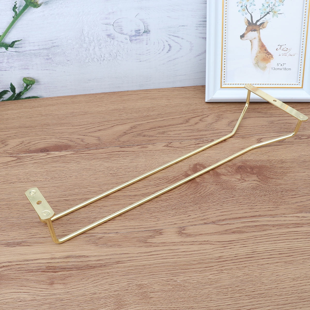 FONDOTIN Metal Stemware Rack Under Cabinet for Wine Glass and Flute ...