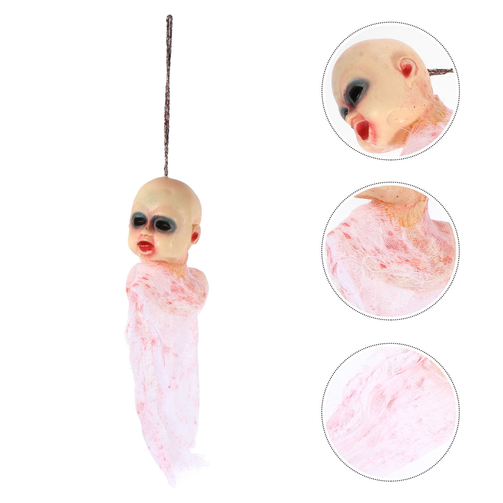 Worgeous 1pc Halloween Pendant Scary Baby Figurine Ornament Realistic ...