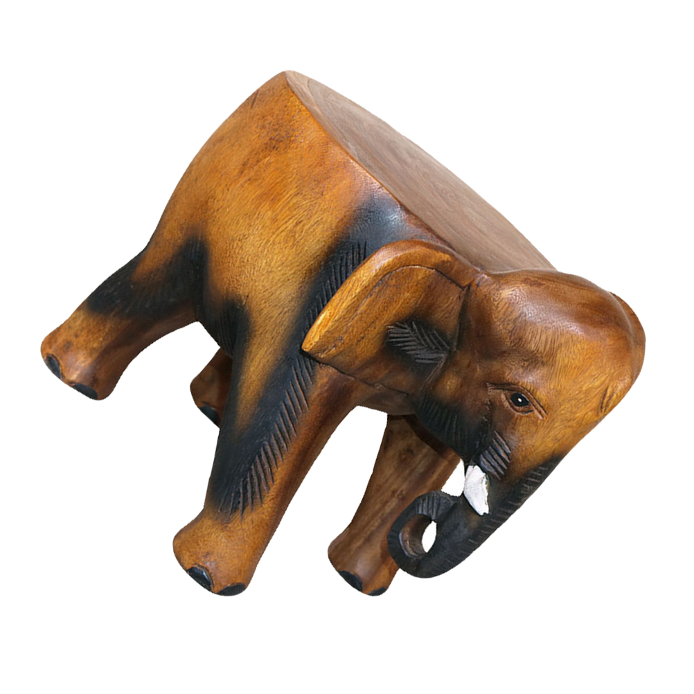 SEWCHICS Creative Elephant Footstool Rustic Style 1Pcs 9.8X7.9X7.9In - Walmart.com