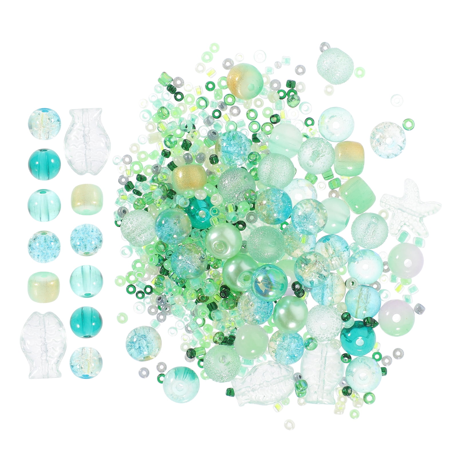 Worgeous 2 Bags of Glass Beads for Jewelry Making DIY Crafts Spacer ...