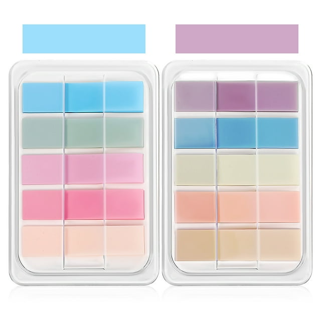 Worgeous 2 Boxes Writable Book Tabs Sticky for Annotating Books Note ...