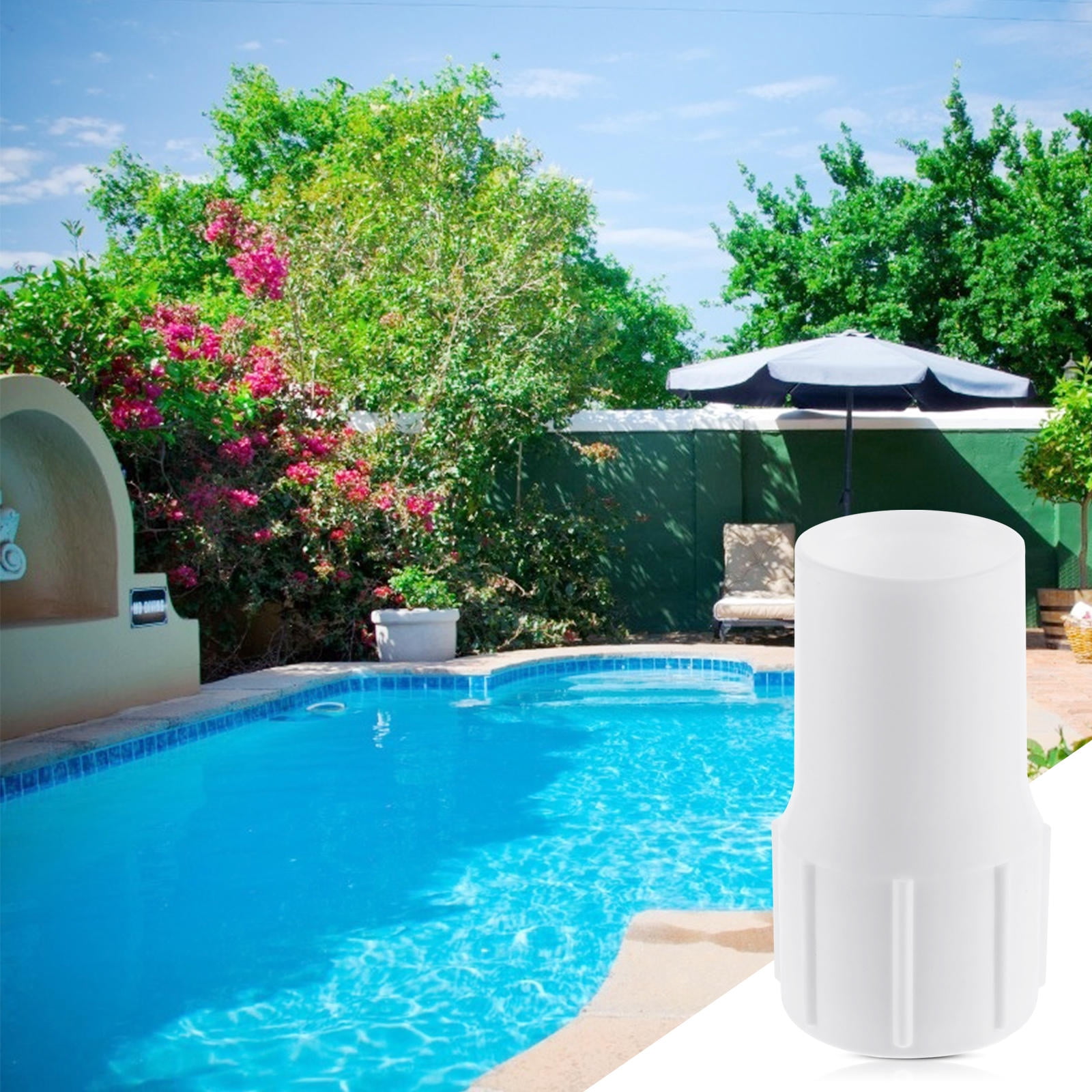 Worgeous Connector for Vacuum Hose Swimming Pool Vacuum Plastic 2Pcs 3 ...