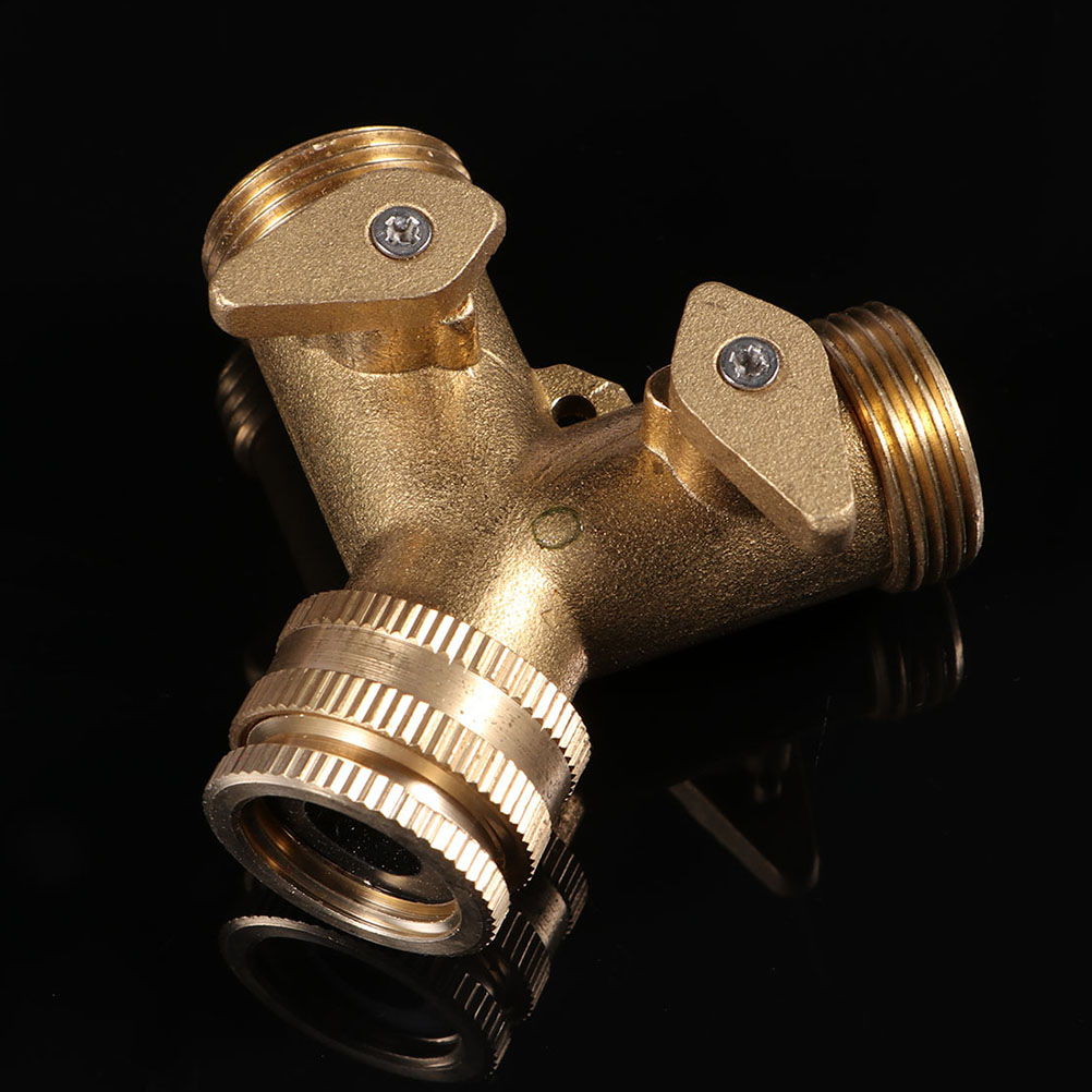 Worgeous 2 PCS Valve Garden Hose Fittings and Adapters All Copper Ball ...